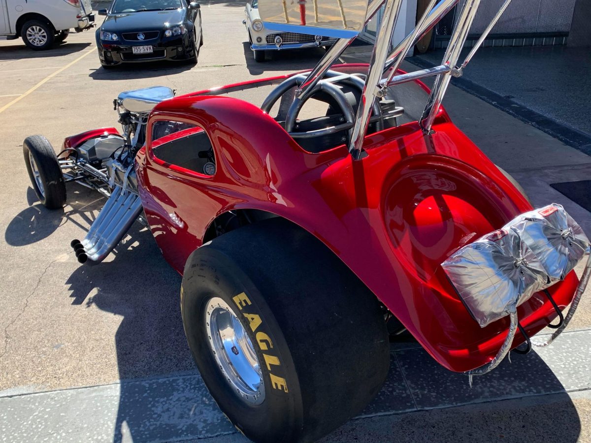 Rowdy red rod ready for Supercharged Outlaws - Drag News Magazine