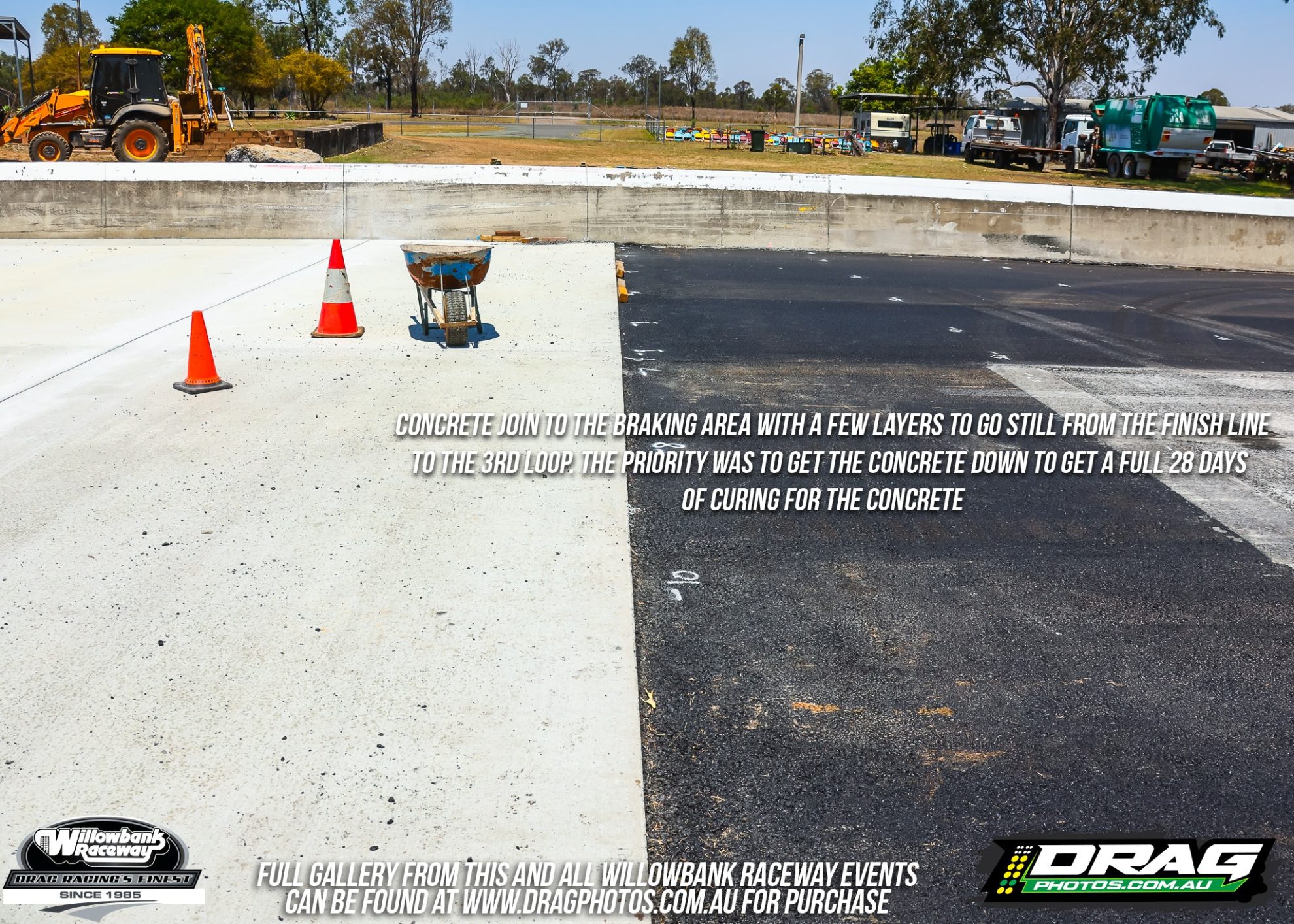 CONCRETE TRACK POUR COMPLETED FOR WILLOWBANK UPGRADES - Drag News Magazine