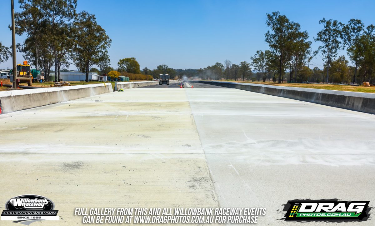 CONCRETE TRACK POUR COMPLETED FOR WILLOWBANK UPGRADES - Drag News Magazine